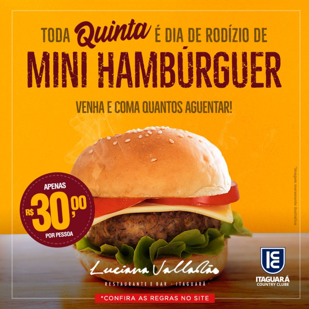 Web Card Rodízio de mini hambúrguer (Itaguará) - Cristian Fontes